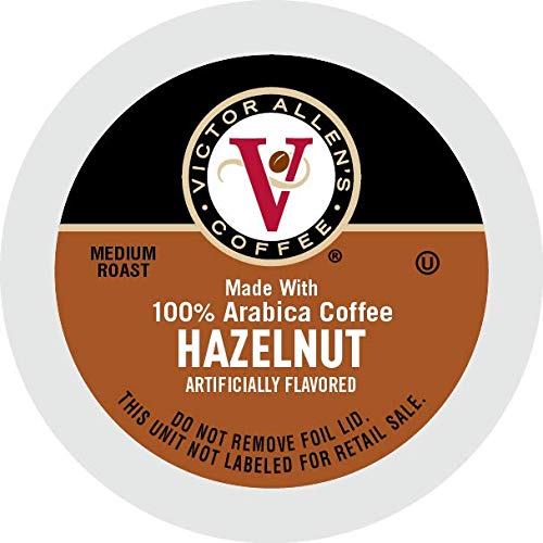 Victor Allen's Coffee French Vanilla and Hazelnut Flavored Medium Roast Single Serve Coffee Pods for Keurig K-Cup Brewers