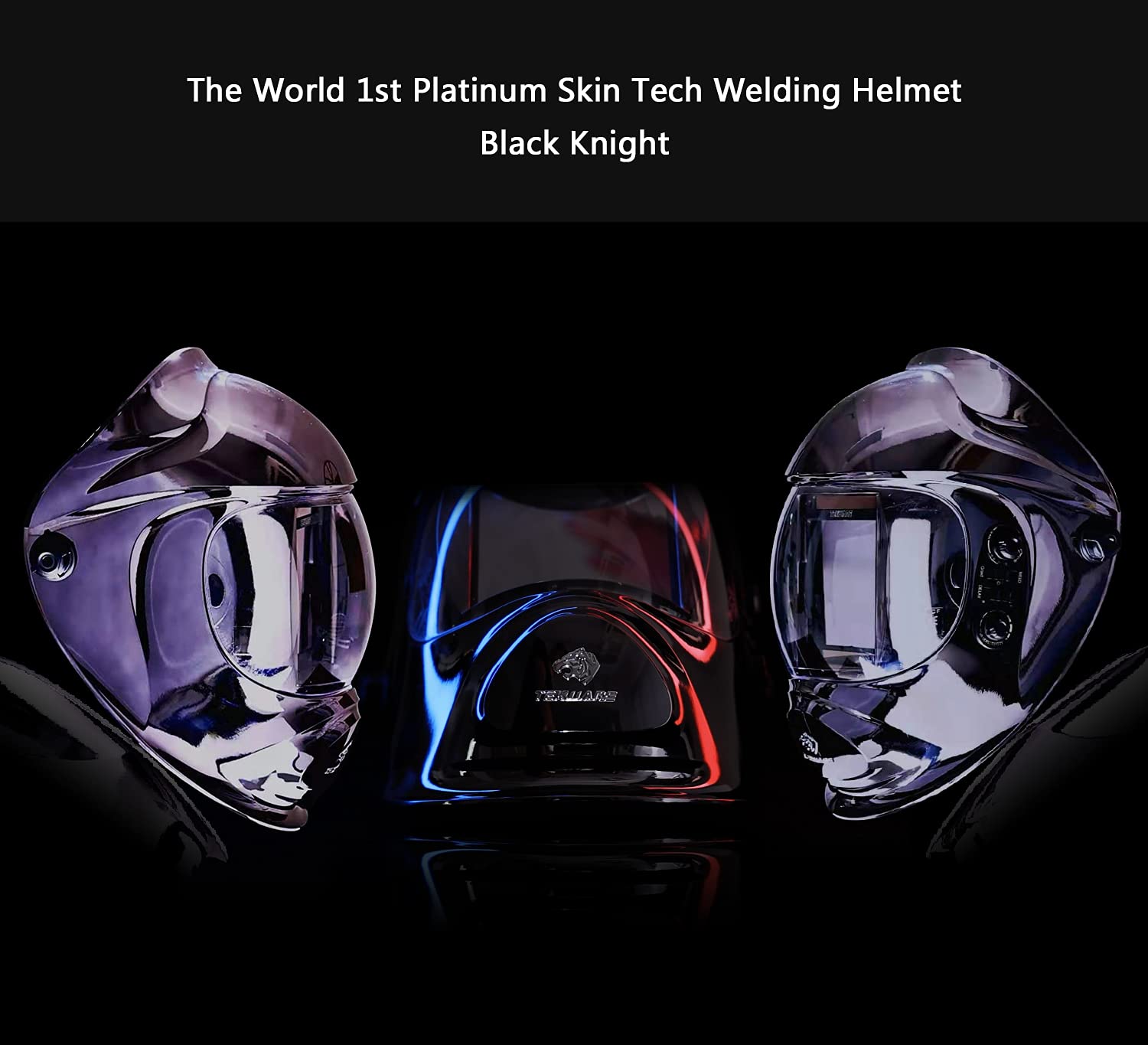 Tekware Auto Darkening Welding Helmet with Ultra Large Viewing Screen, True Color Welding Hood, 4 Arc Sensor Welder Helmet, Lightweight Welding Mask for TIG MIG ARC Grinding,1/1/1/2 Optical Clarity