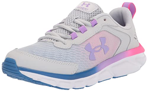 Under Armour Girls' Big Kid Grade School Assert 9, Halo Gray, 3.5