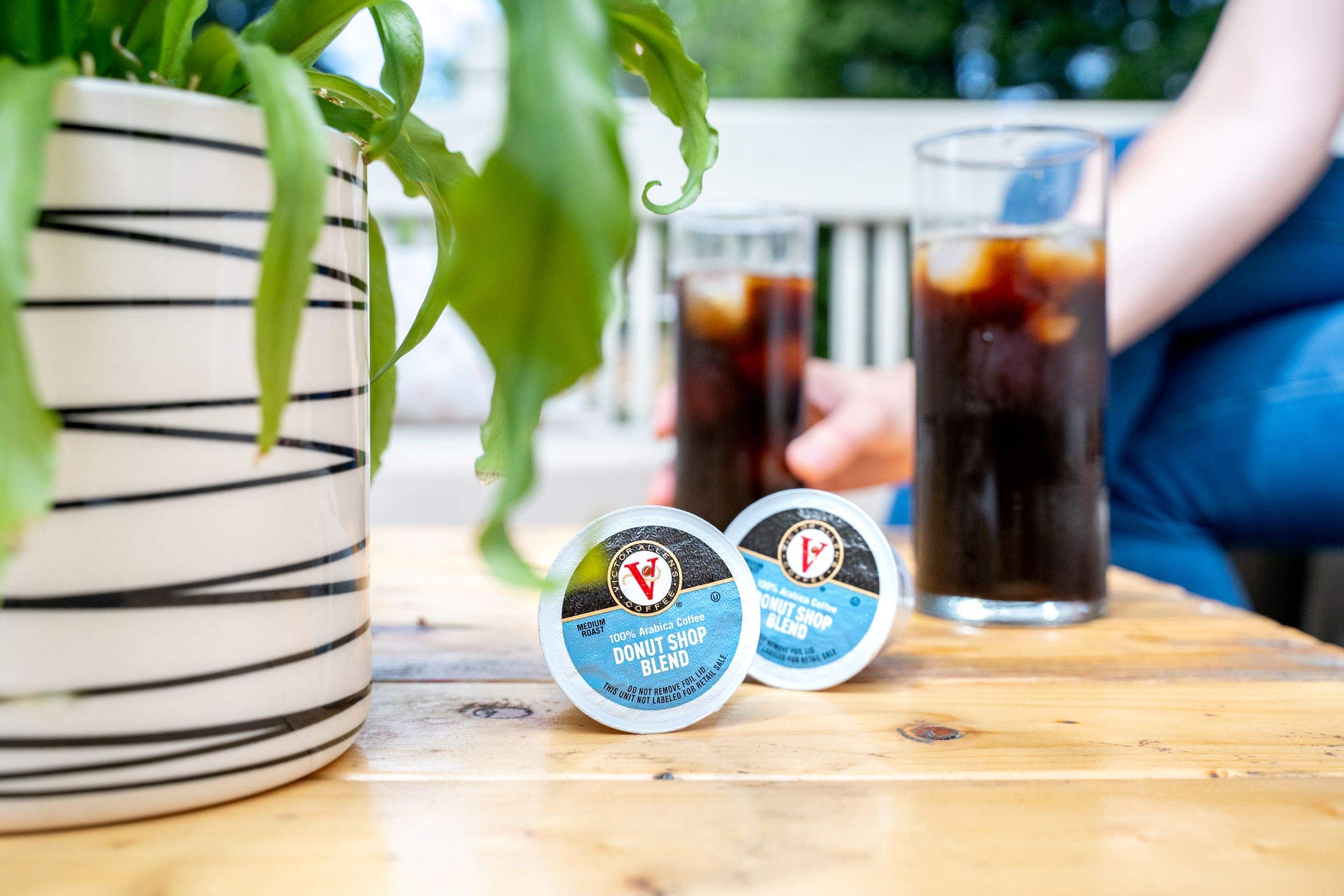 Victor Allen's Coffee 100% Colombian and Donut Shop Blend, Medium Roast, 80 Count, Single Serve Coffee Pods for Keurig K-Cup Brewers