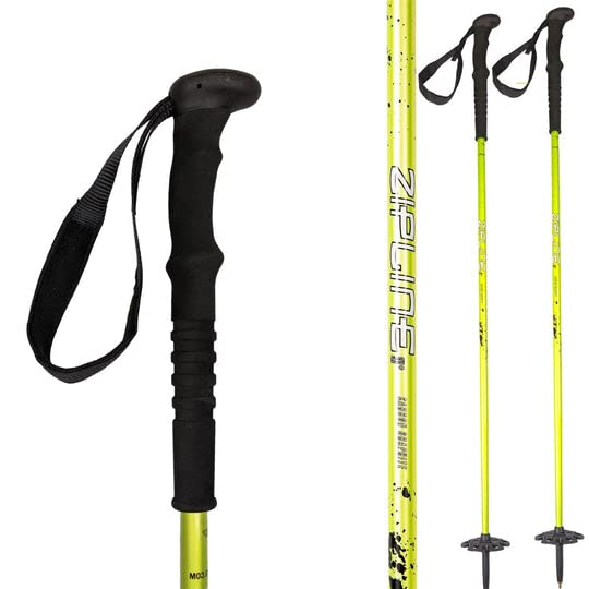 Ski Poles Graphite Carbon Composite - Zipline Blurr 16.0 - U.S. Ski Team Official Supplier (Lime - Blurr XT, 50" in./127 cm)