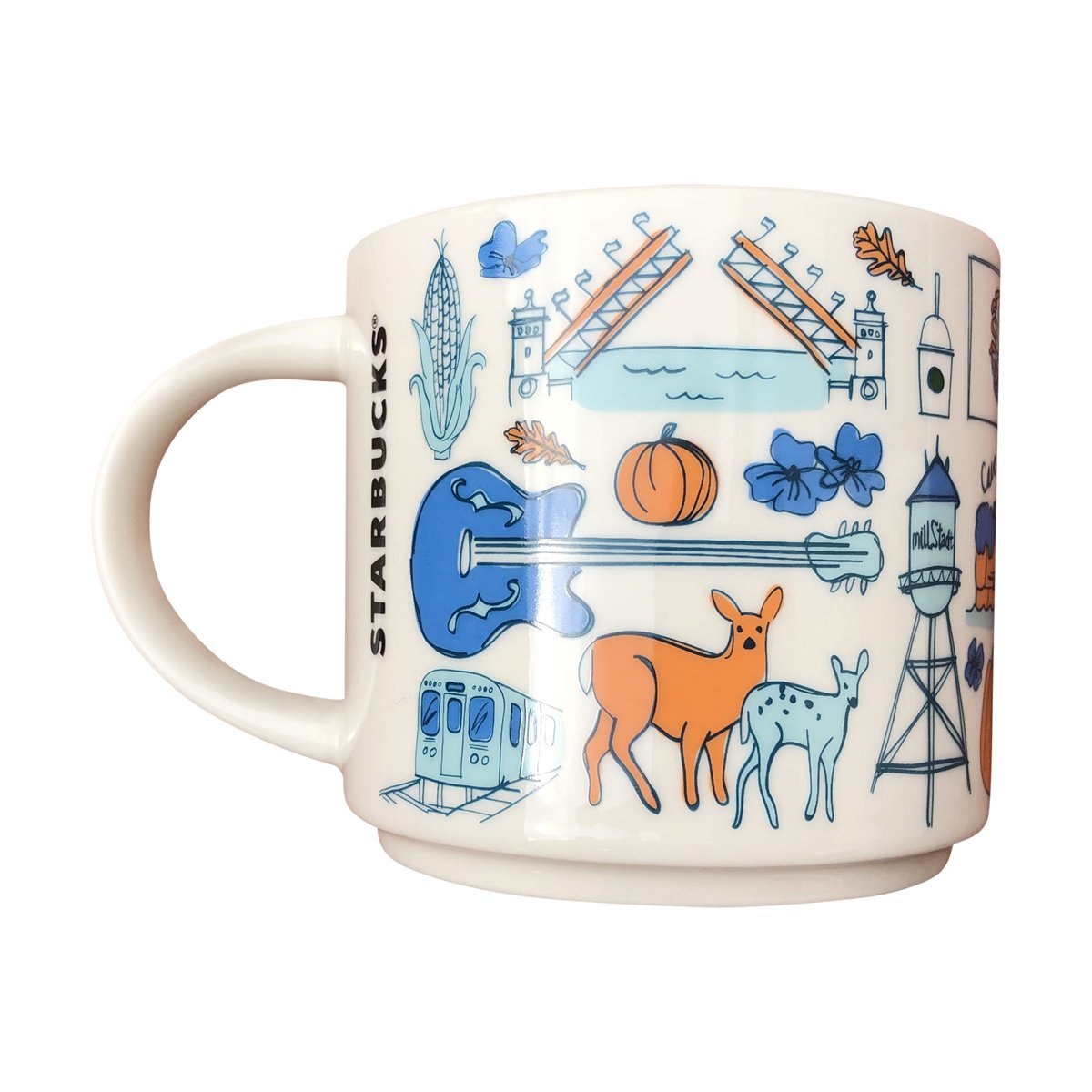 Starbucks Been There Series Collectible Coffee Mug (Illinois),14 ounce