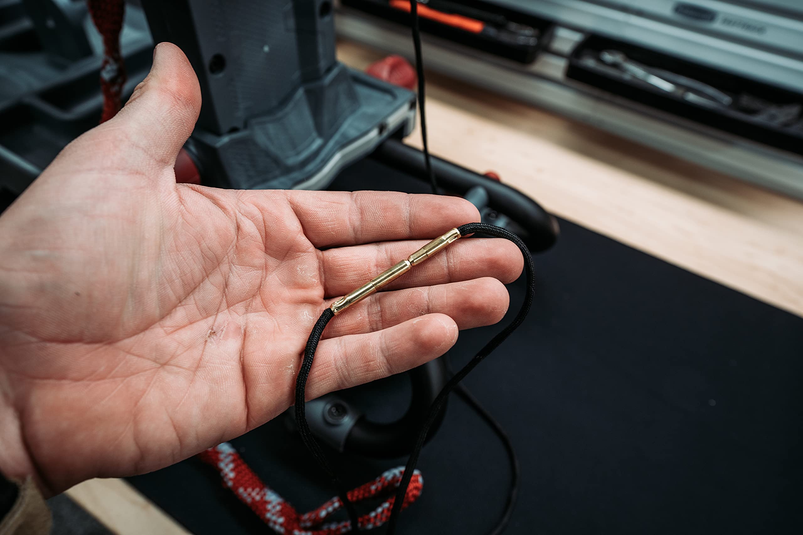 Tipton Nope Ropes – 12 Gauge 2 Pack Pull Through Bore Ropes with End to End Connection and Case for Firearm Maintenance