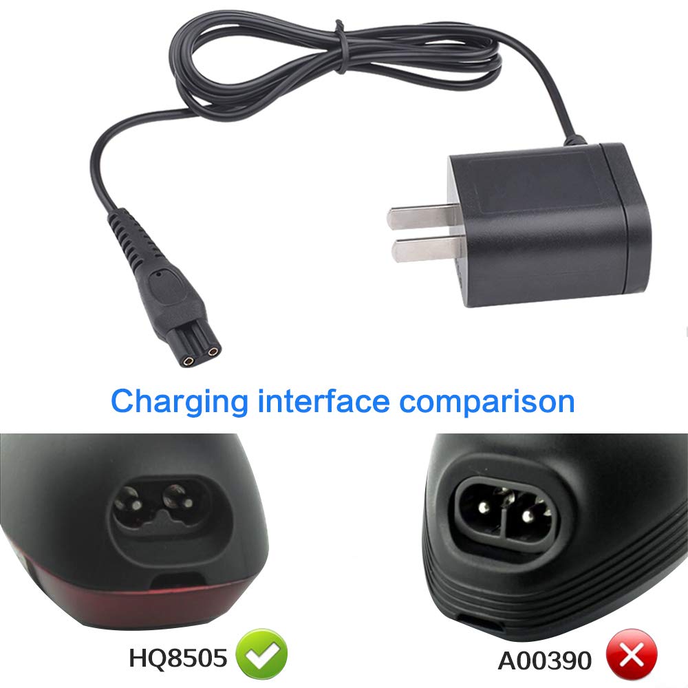 Replacement Power Supply Charger Adapter Cord Compatible with Shaver Charger HQ8505 7000 5000 3000 Series Electric Shaver Razor, Aquatec, Arcitec, Multigroom Beard Trimmer
