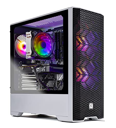 Skytech Gaming Blaze 3.0 Gaming PC Desktop – AMD Ryzen 5 5600X 3.7 GHz, RTX 3060 Ti, 1TB NVME SSD, 16G DDR4 3200, 600W Gold PSU, AC Wi-Fi, Windows 10 Home 64-bit