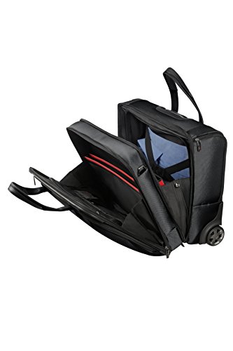 SAMSONITE ROLLING TOTE 15.6" (BLACK) -PRO-DLX 5 Travel Tote, 33.0 cm, Black