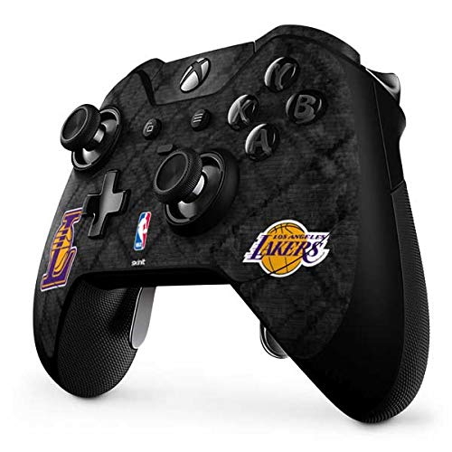Skinit Decal Gaming Skin Compatible with Xbox One Elite Controller - Officially Licensed NBA Los Angeles Lakers Dark Rust Design