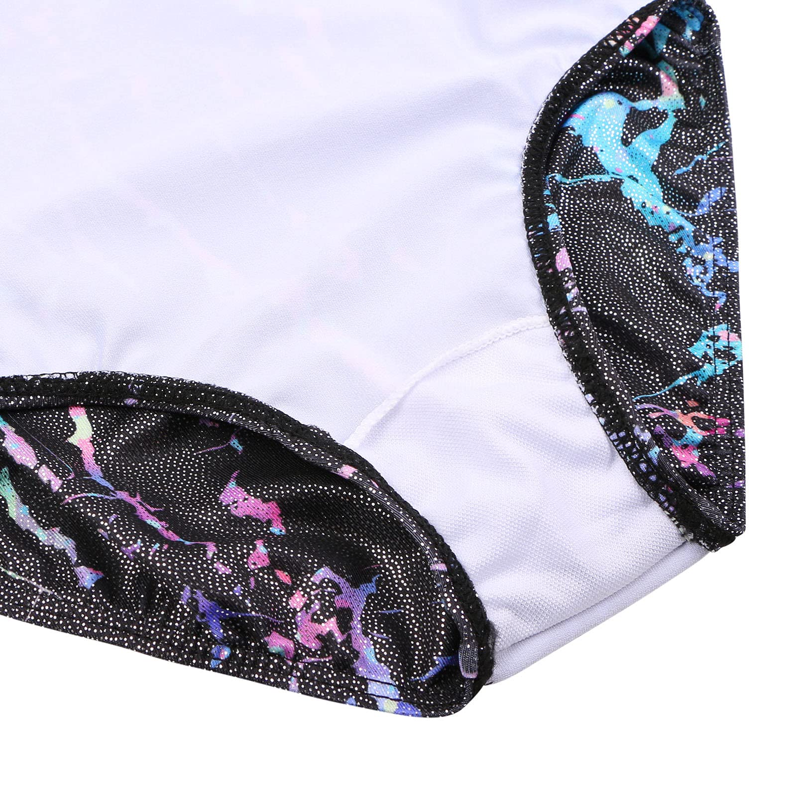 TFJH E Gymnastics Leotards Girls Ballet Dance Apparel Practice Outfits 8-9y Black Line 10A