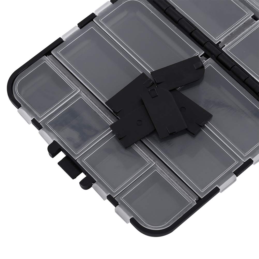 Tackle Boxes, Waterproof Fishing Tackle Storage Organizer with Dividers Handle Thicker Frame Portable Fishing Tools Container Tray Fishing Accessories Parts Box for Freshwater Saltwater