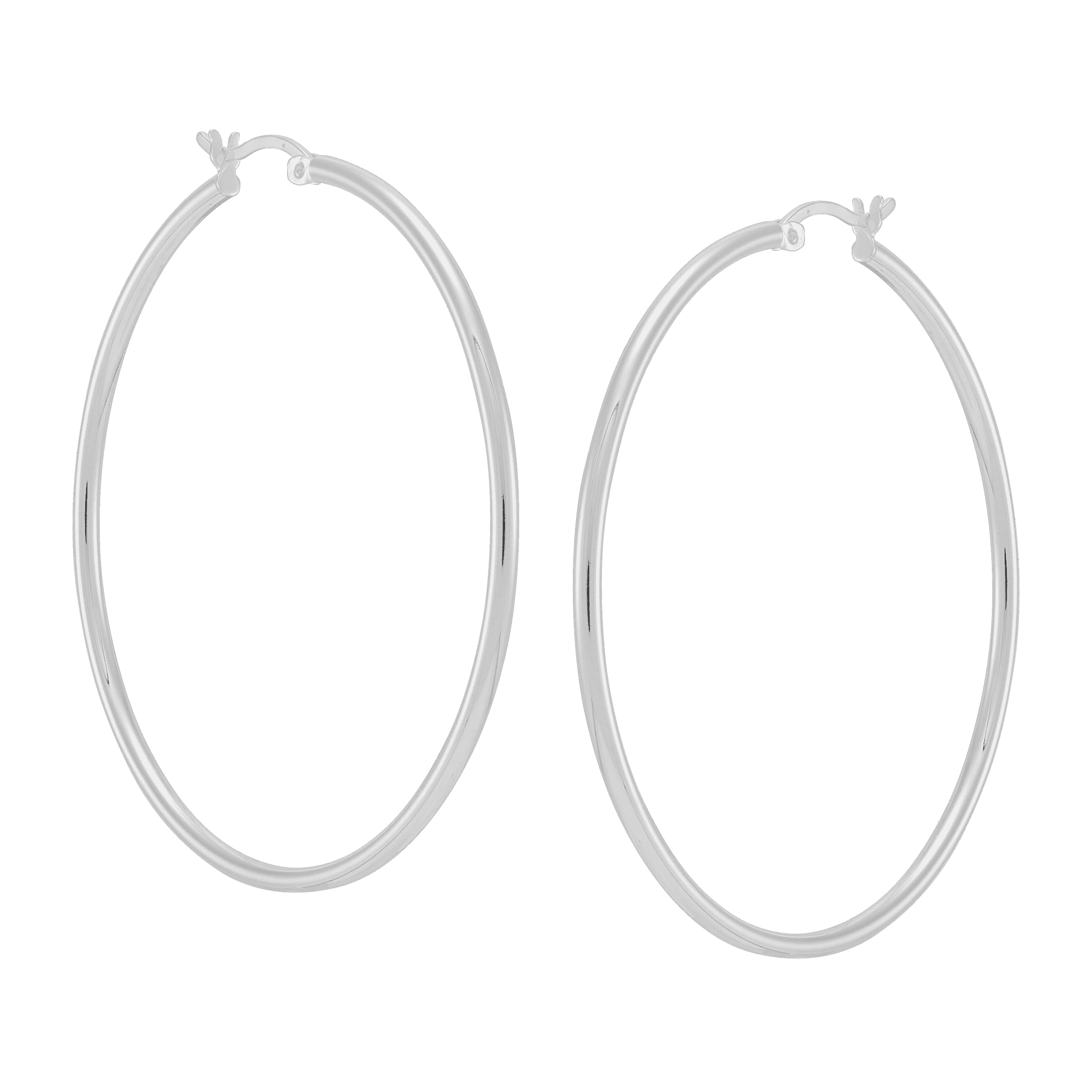 Silpada 'Mirrored Dreams' Hoop Earrings in Sterling Silver