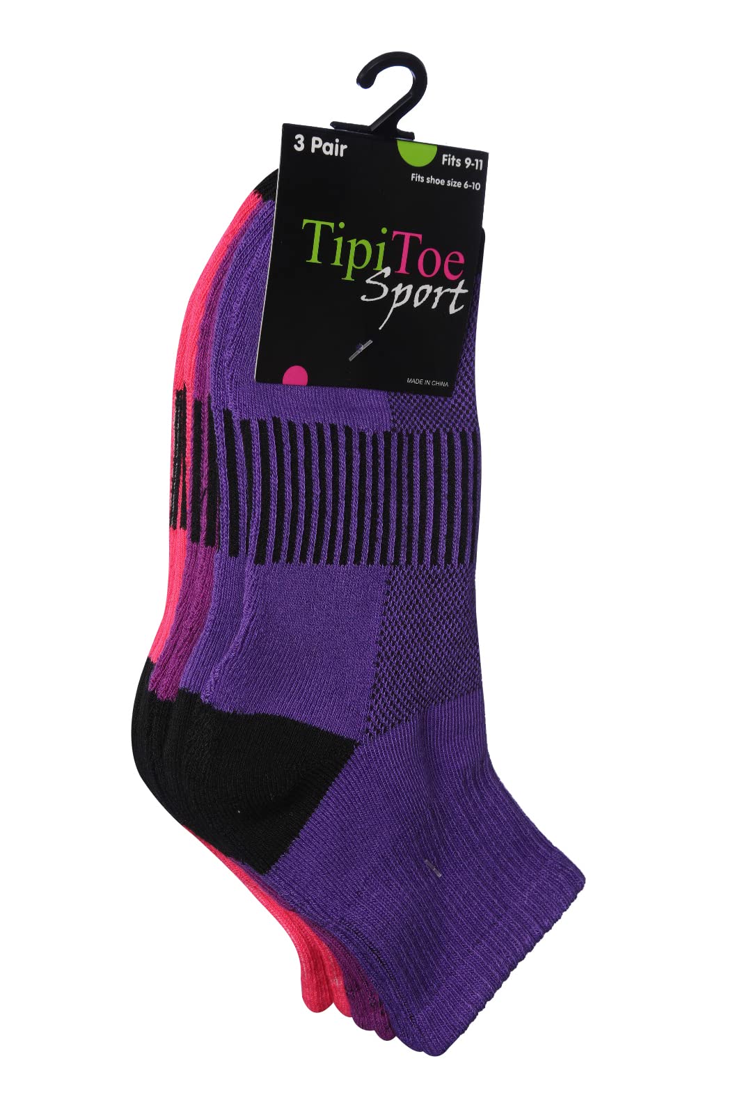 Tipi Toe Women's 12-Pairs Running & Athletic Sports Performance Ankle/Quarter Socks (WQ16)