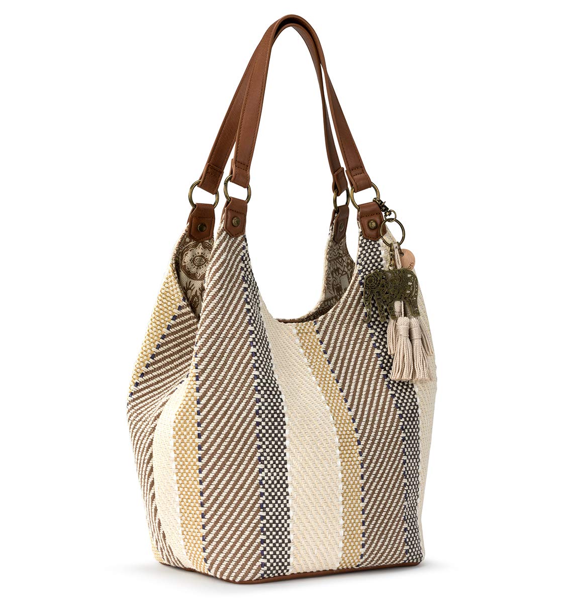 Sakroots Roma Woven Shopper Tobacco Batik Woven Tobacco Batik Woven