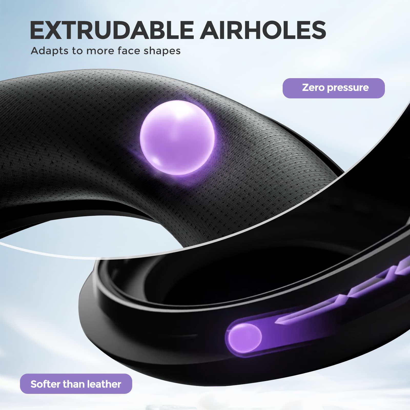 XROS VR Fitness Facial Interface Cover Compatible with Meta Oculus Quest 2, Soft Comfortable and Breathable Face Cover Foam Pad Replacement Accessories