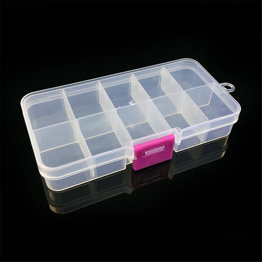 Zerlibeaful Tackle Organizer Bulk Case Storage Fishing Box Gear Fishing Tackle Box with Accessories (White, One Size)