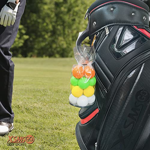 XSMSGO Golf Pouch Bag can Hold 16 Golf Ball,Golf Clear Transparent Bag,Clear Drawstring Bag can Hold Marker、Putter Ball Retriever、Divot Tool、Tee、Towel、Brush and Golf Accessory,Waterproof Small Bag (5)