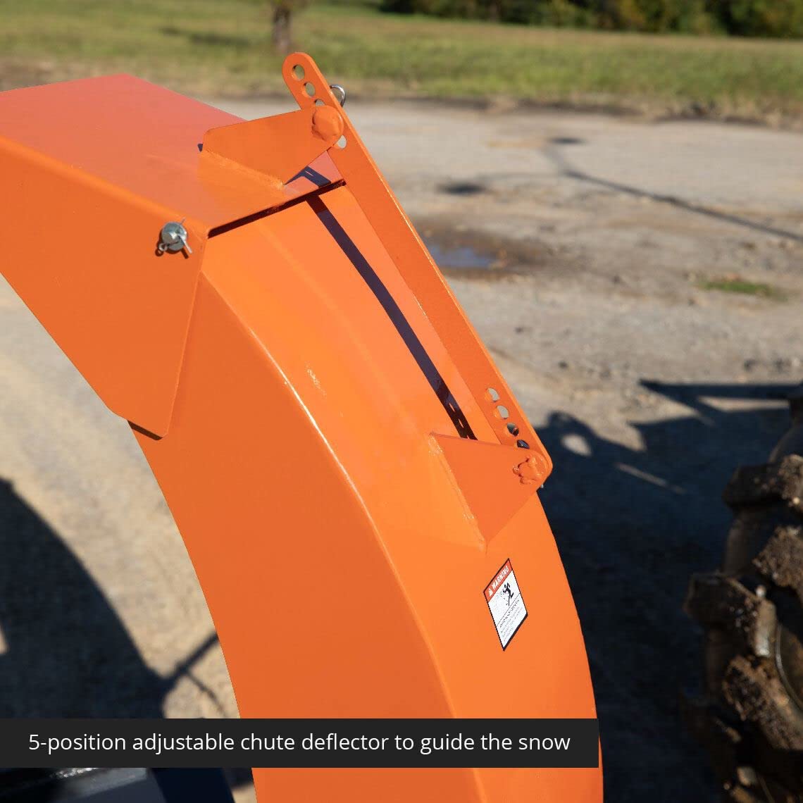 Titan Attachments 4 FT Snow Blower, Category 1, 3 Point PTO Driven, Directional Snow Chute