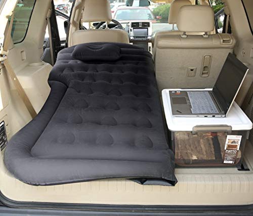 Topware Inflatable Air Mattress for SUV or Minivan, air Pump Included (Black, Large)