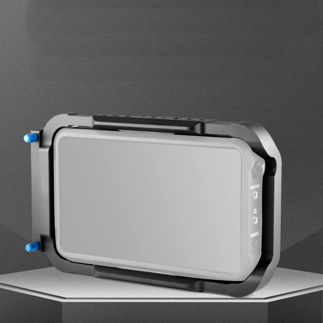 XT-XINTE Aluminum Alloy Recording Monitor Cage Compatible with Atomos Ninja V Built-in 1/4" 3/8" Thread NATO Rail and HDMI- Cable Clamp