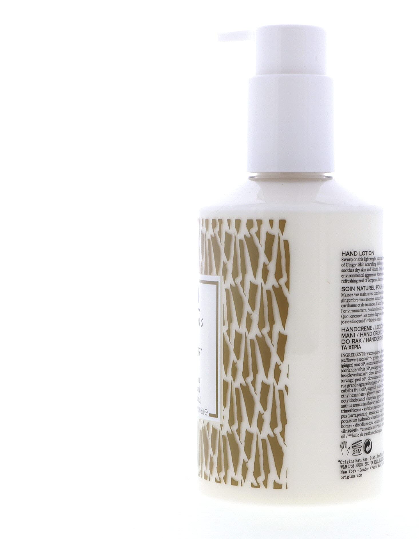 Origins Ginger Hand Lotion, Clear, 6.7 Fl Oz