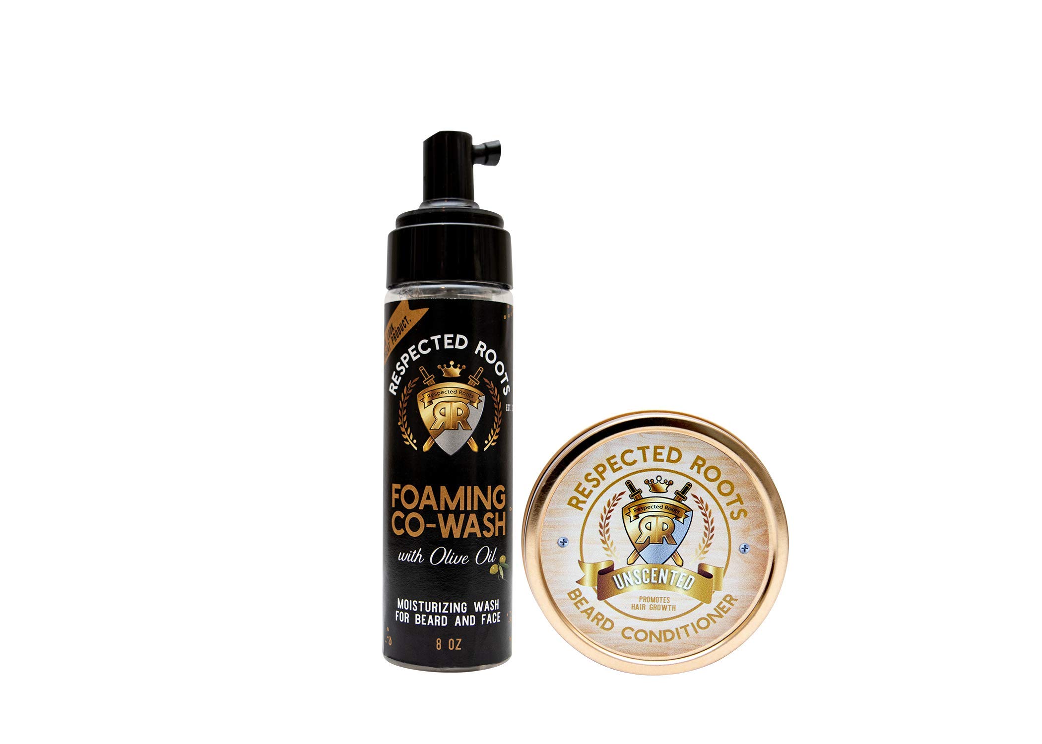 Respected Roots Natural Unscented Beard Conditioner Balm for Men with Shea Butter, Cocoa butter, Mustache Moisturizer, Facial Hair Conditioner, Beard Growth Balm