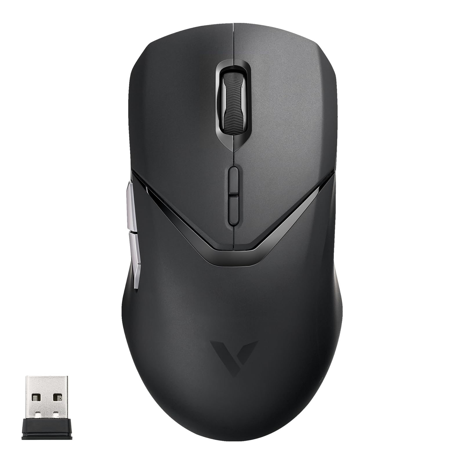 Rapoo VT9Pro Wireless Gaming Mouse - Esports Grade Performance Gaming Mice, PAW 3398 Sensor, 26000 DPI, 1ms Response Time, 68g Lightweight, 10 Programmable Buttons, Long Battery Life, Black