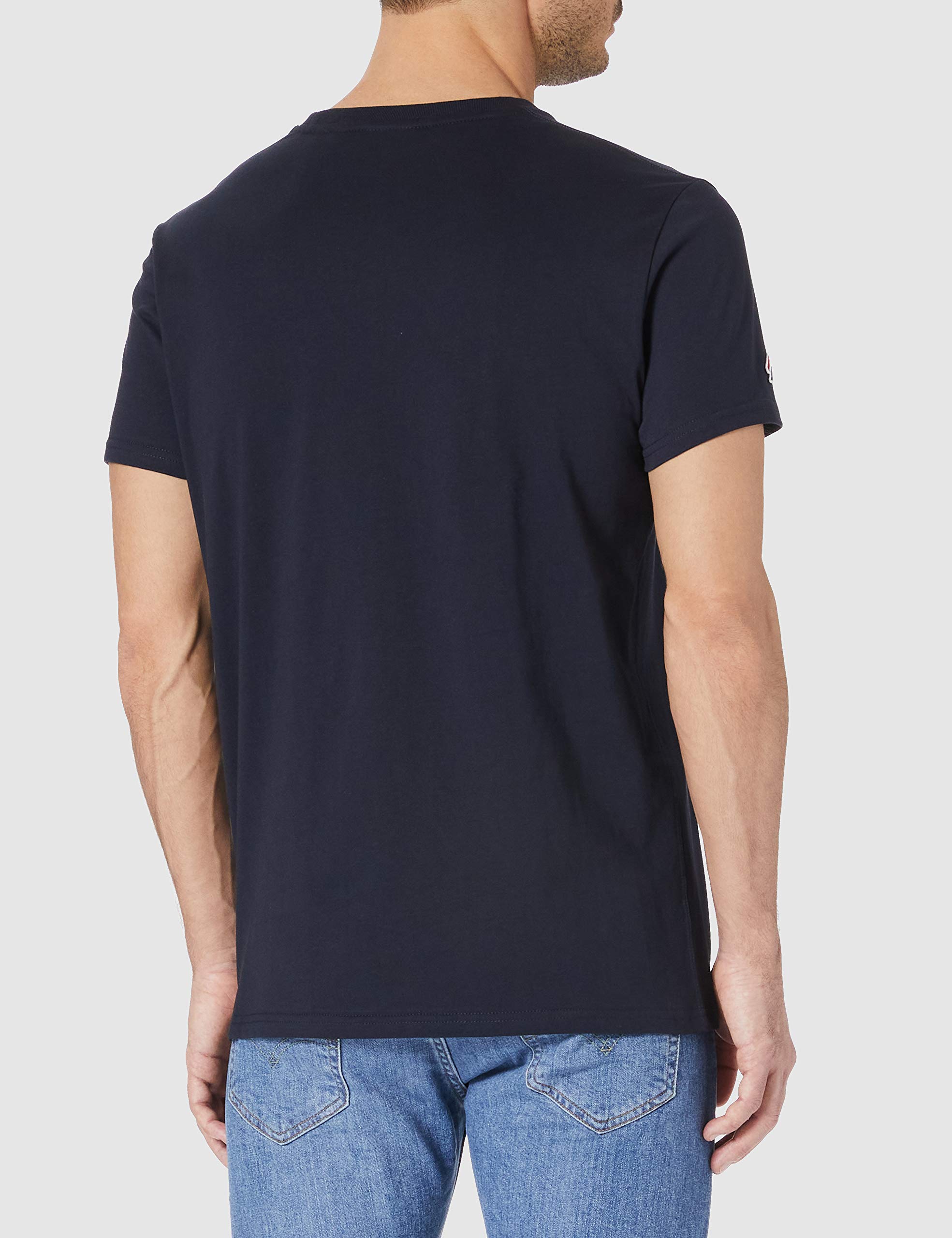Superdry Mens Classic Stacked Logo Loose T-Shirt, Loose Fit, Crew Neckline Deep Navy Size M