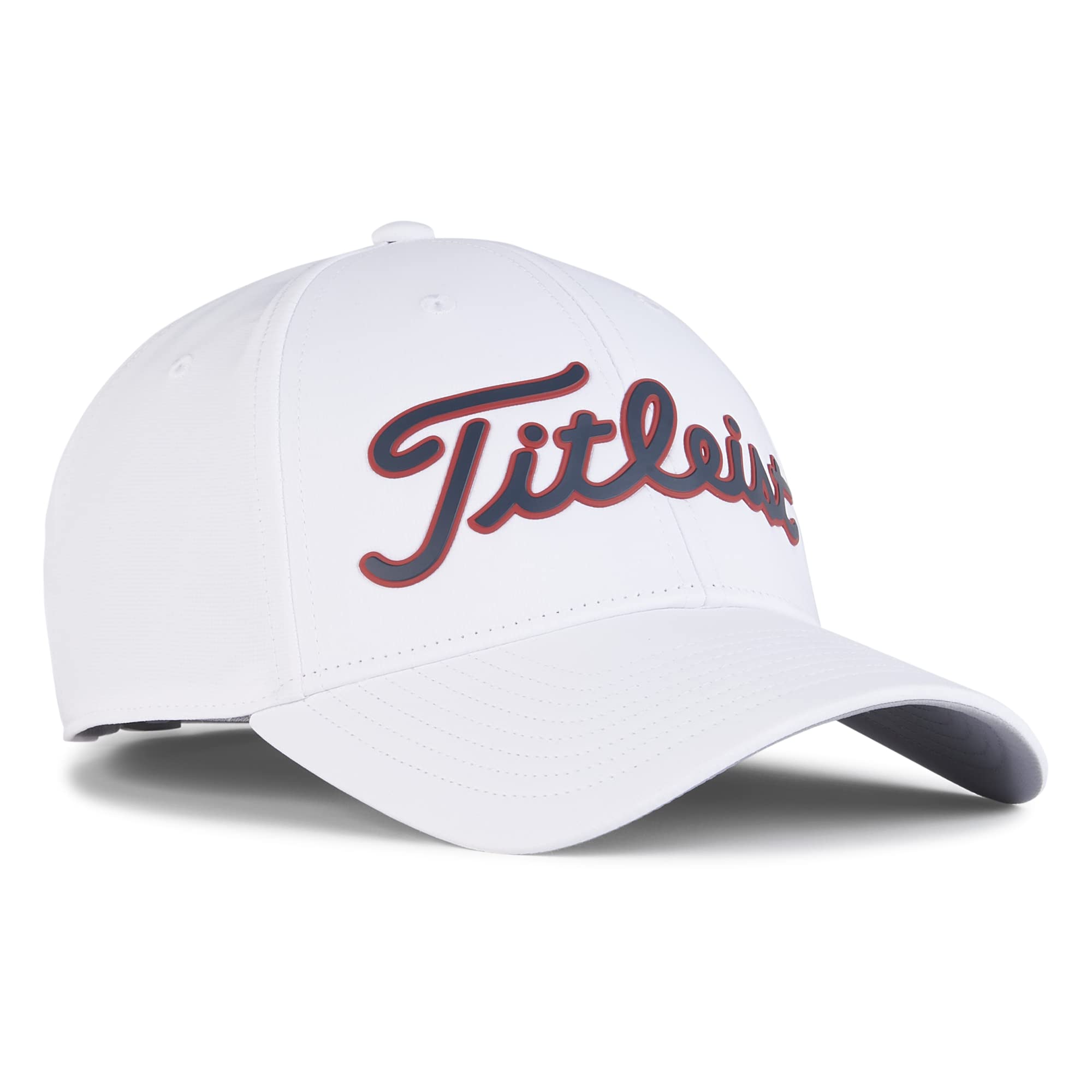 Titleist Men's Standard Players Performance Stars & Stripes Golf Hat, White/Navy Red, OSF