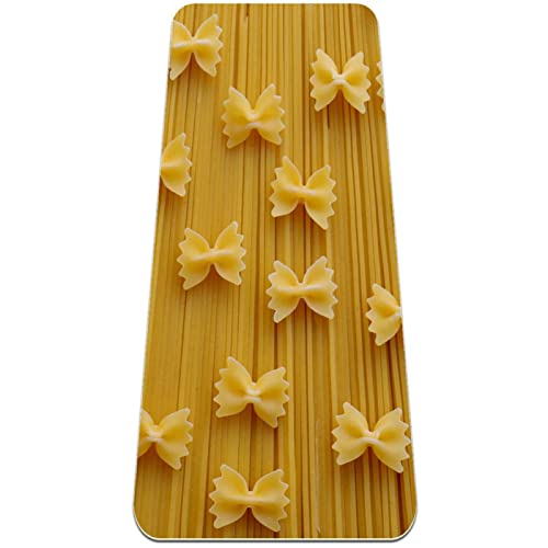 Yoga Mat, Yoga Mats for Home Workout, Workout Mat, Exercise Mats, Pilates Mat, Pasta Food Pictures