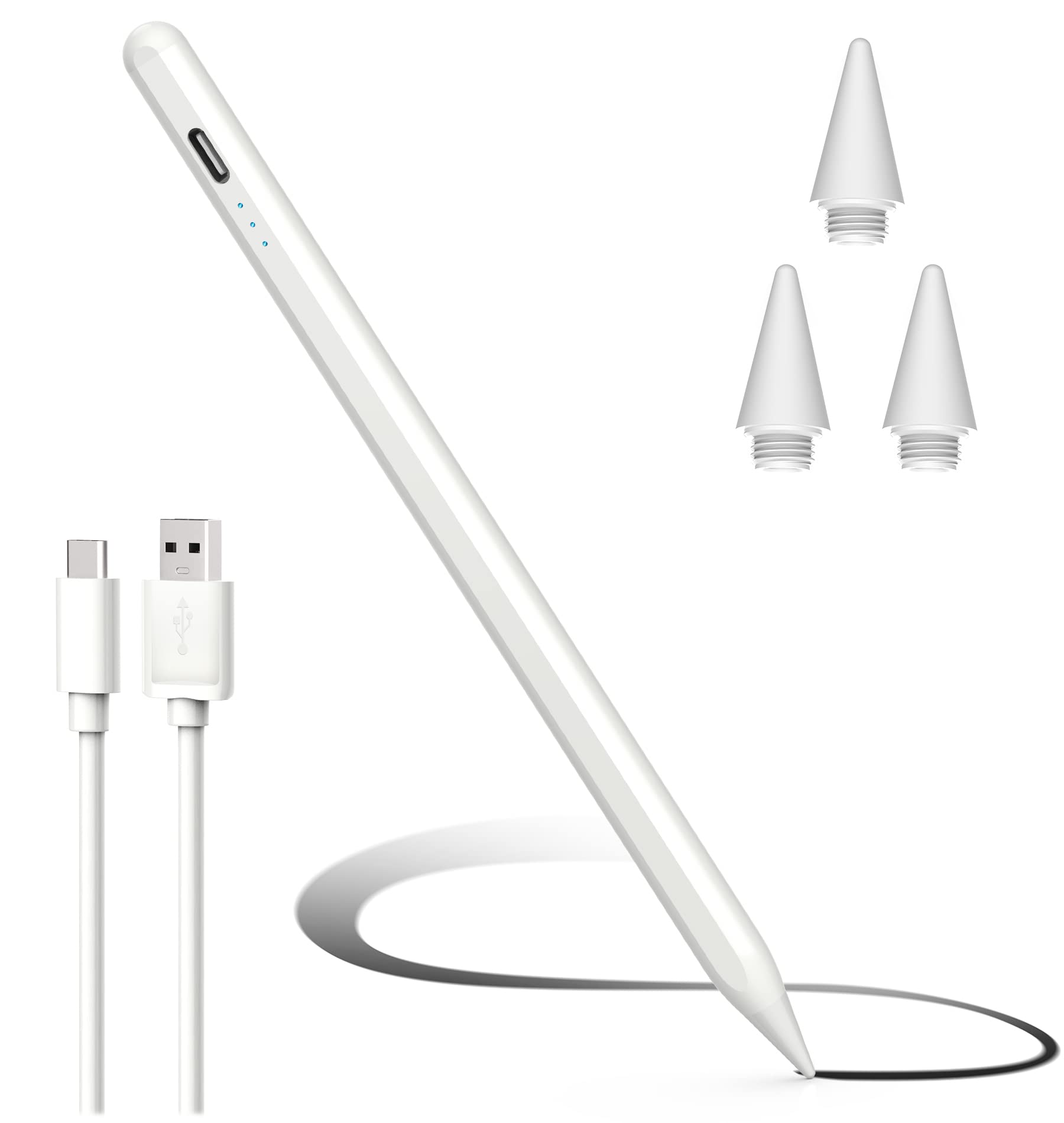 Stylus Pen for iPad, Compatible with Apple Pencil 2nd Generation, iPad Pro 11-inch, iPad Pro 12.9-inch, iPad 6th/7th/8th/9th/10th, iPad Mini 5th/6th, iPad Air 3rd/4th/5th Generation
