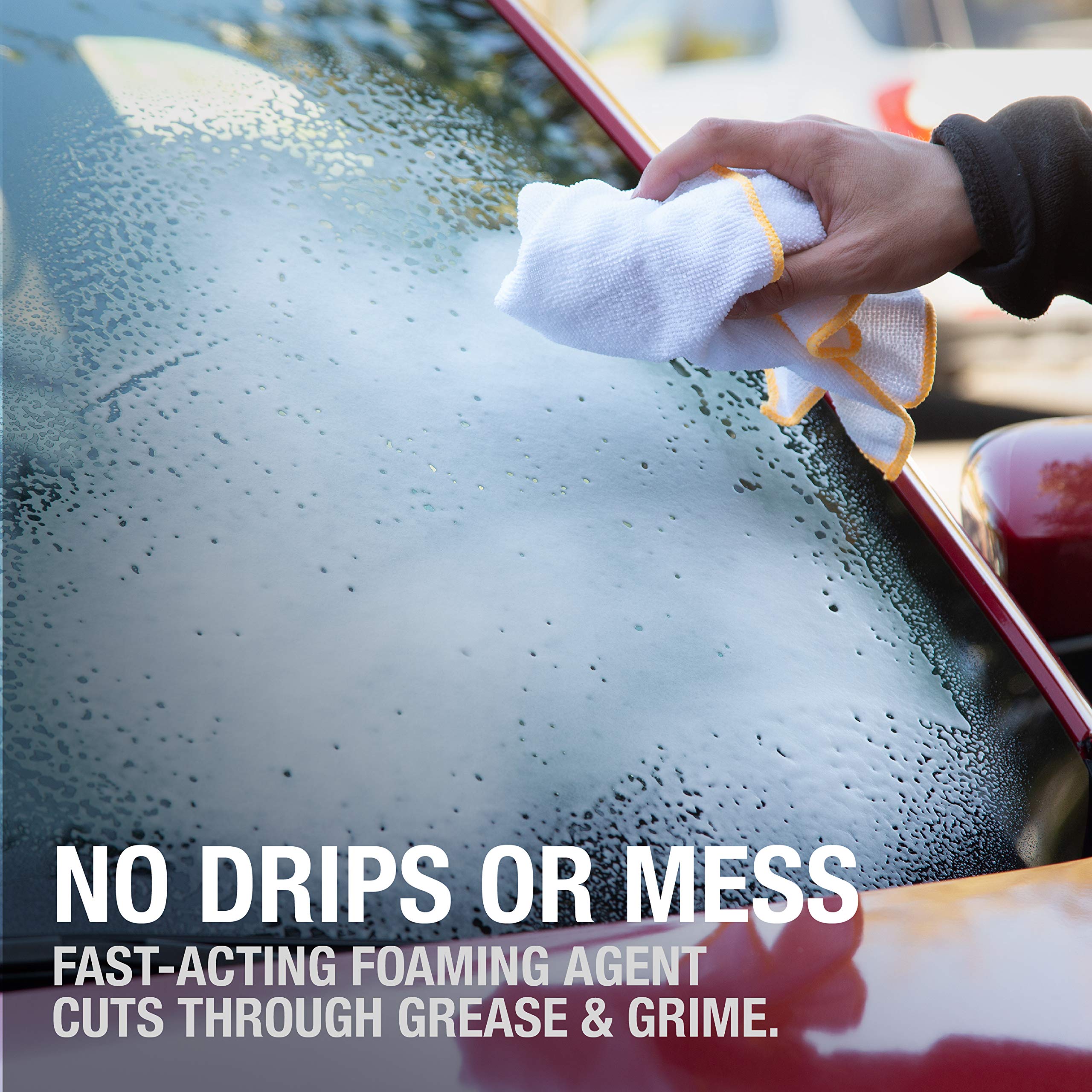 NOCO Squeaky E800 16 Oz Professional-Grade Automotive Aerosol Car Glass Cleaner Spray Can with Streak-Free Fasting Acting Foaming Action