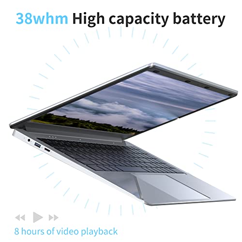 SGIN Laptop, 15.6 Inch 4GB DDR4 RAM 128GB SSD, Laptops with Intel Celeron Quad Core Processor, Intel UHD Graphics 600, WiFi, Bluetooth 4.2, USB3.0, Mini HDMI, Webcam