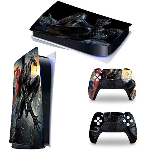 Red Spider PS5 Digital Edition Whole Body Vinyl Skin Sticker Decal Cover for Playstation 5 Digital Edition System Console and Controllers