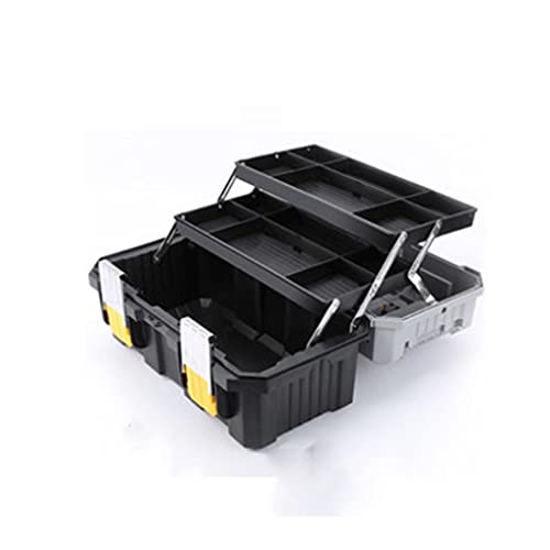 UXZDX CUJUX Three-Layer Folding Toolbox, Multifunctional Hardware Storage Box, Household Portable Fishing Toolbox