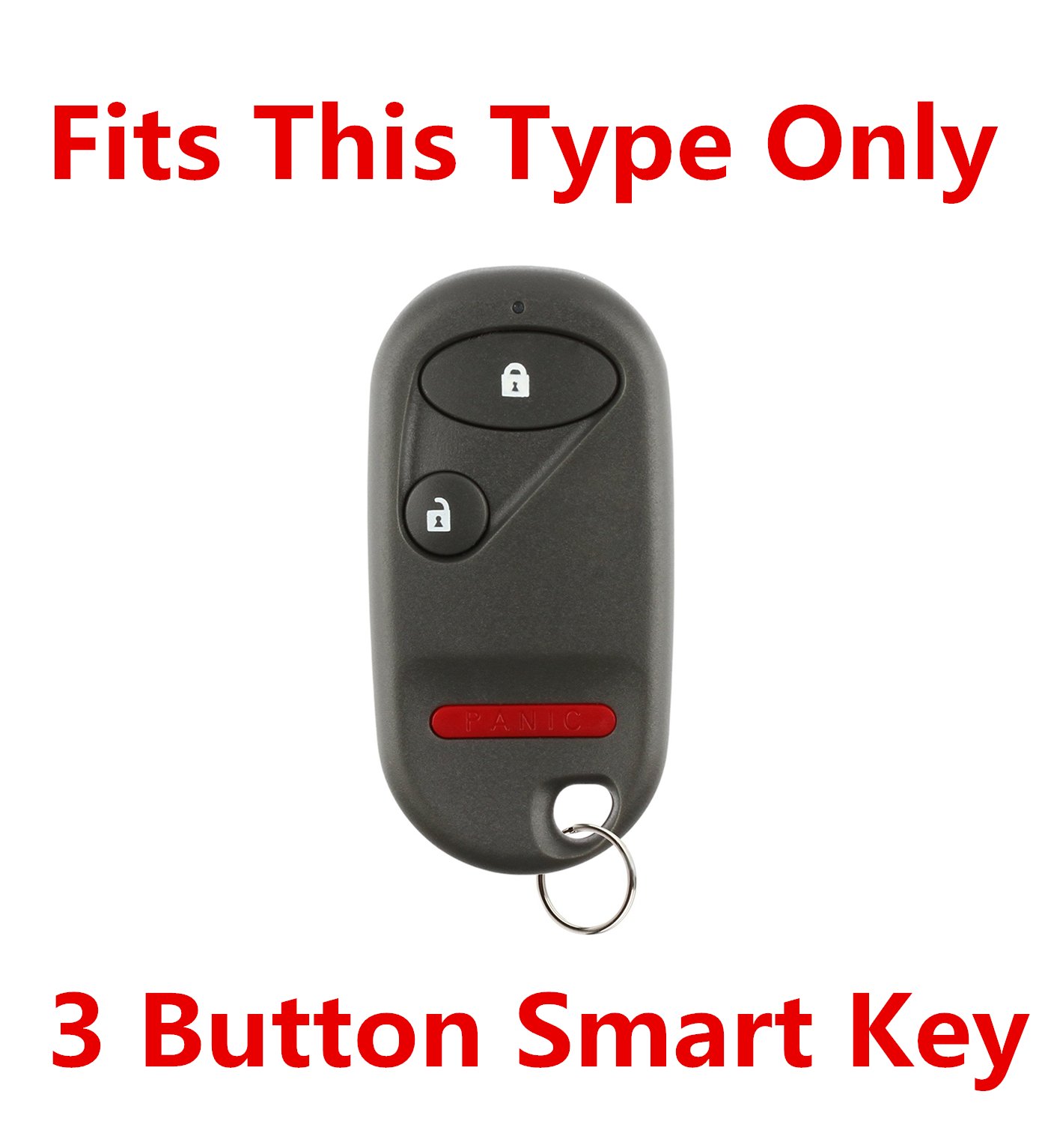 RPKEY Silicone Keyless Entry Remote Control Key Fob Cover Case Protector Replacement Fit for Honda Accord Element Civic Pilot 72147-S5A-A01 NHVWB1U523 NHVWB1U521 A269ZUA106 72147-S04-A01(Blue)