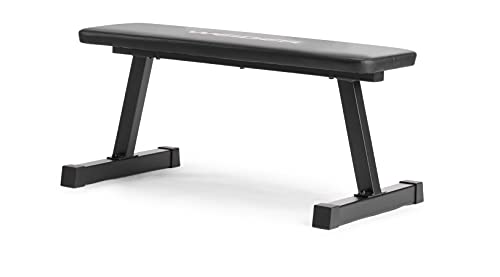 Weider Legacy Flat Bench for Dumbbell Weight Training and Body Weight Exercises, Black