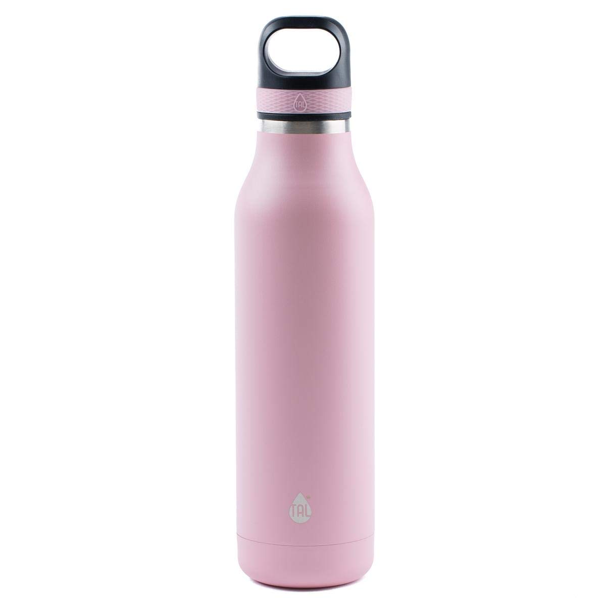 TAL 24oz Double Wall Vacuum Insulated Stainless Steel Ranger Sport Water Bottle, Light Pink