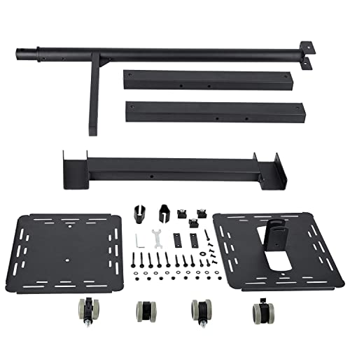 StarTech.com Mobile Projector and Laptop Stand/Cart - Heavy Duty Portable Projector Stand (2 Shelves, hold 22lb/10kg each) - Height Adjustable Rolling Presentation Cart w/Lockable Wheels (ADJPROJCART)