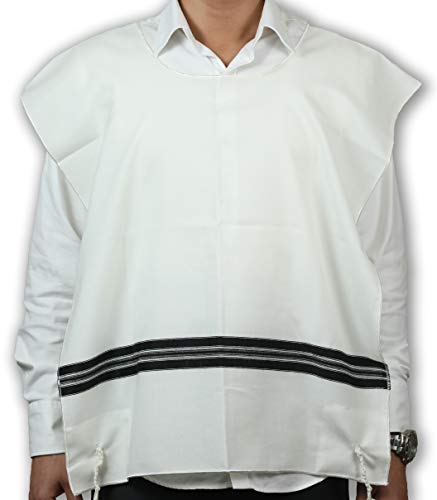 TALITANIA Chabad tzitzis Wool tallit katan tzitzit kesher chabad Avodas Yad with Packaging and Tying by Peer hatchelet (Mens Size 22")