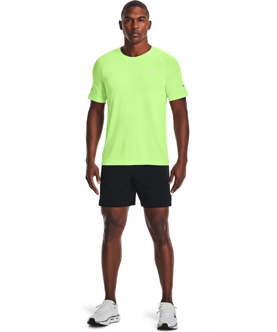 Under Armour Men's SpeedPocket 7-Inch Shorts, Black (001)/Reflective, Medium