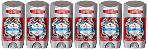 Old Spice Anti-Perspirant 2.6 Ounce Wolfthorn Solid (76ml) (6 Pack)
