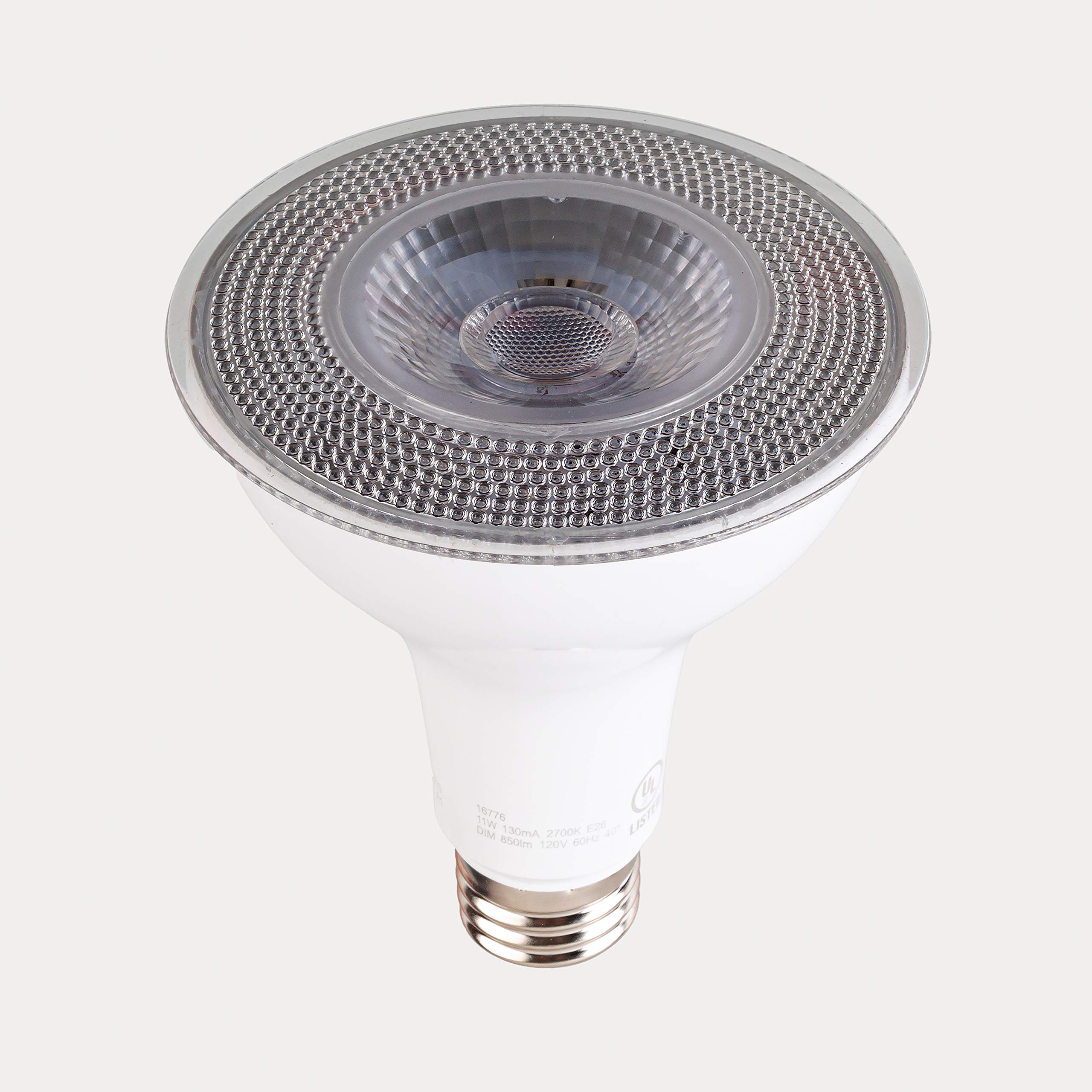 SLEEKLIGHTING LED Par 30 Long Neck,11 Watt(75 Watt Equivalent),850Lumens,Dimmable Wide Flood Bulb, Indoor/Outdoor, Recessed Lighting, Spot Light,E26,ES&UL Wet Location 4Pack (3000K)