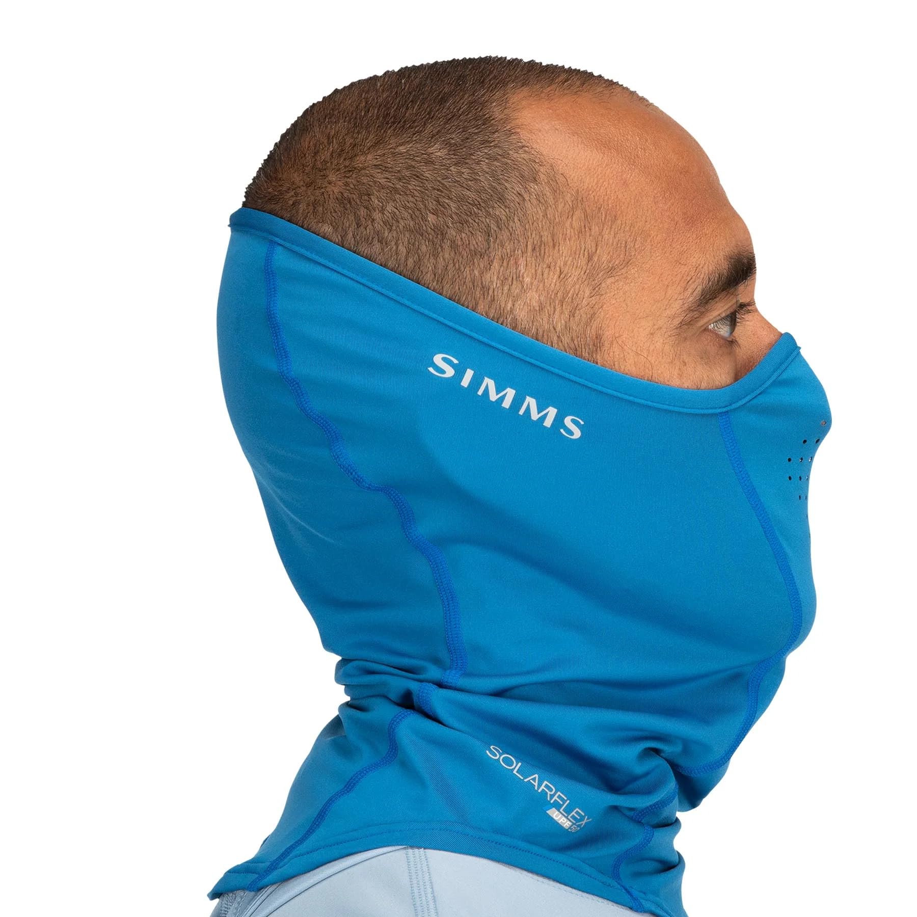 Simms UPF 50+ SunGaiter - Advanced Protection Neck Gaiter with Breathing Holes, Lightweight & Quick-Drying, Ideal for Anglers & Outdoor Enthusiasts (Meridian, One Size)