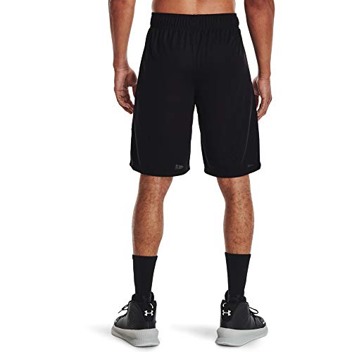 Under Armour Men's Baseline Speed 10-Inch Shorts, Black (001)/White, Medium
