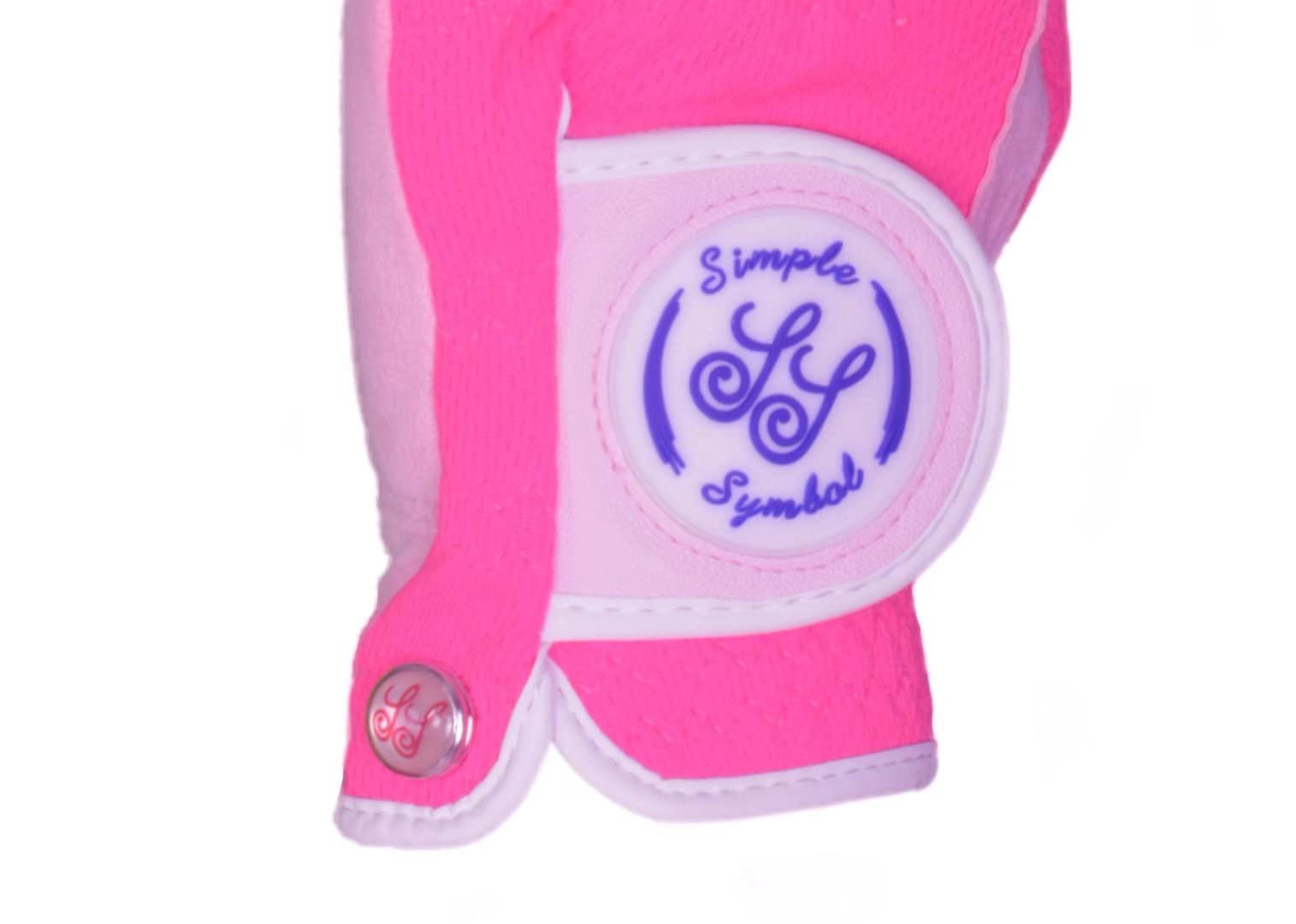 SIMPLE SYMBOL Women's RainGrip Golf Glove,Hot Wet Weather Comfort,Six Pack (Six Left Hand Or Six Right Hand) Four Colors,Pink/Purple/White/Green, Left Hand Right Hand(Pink,S,Left)