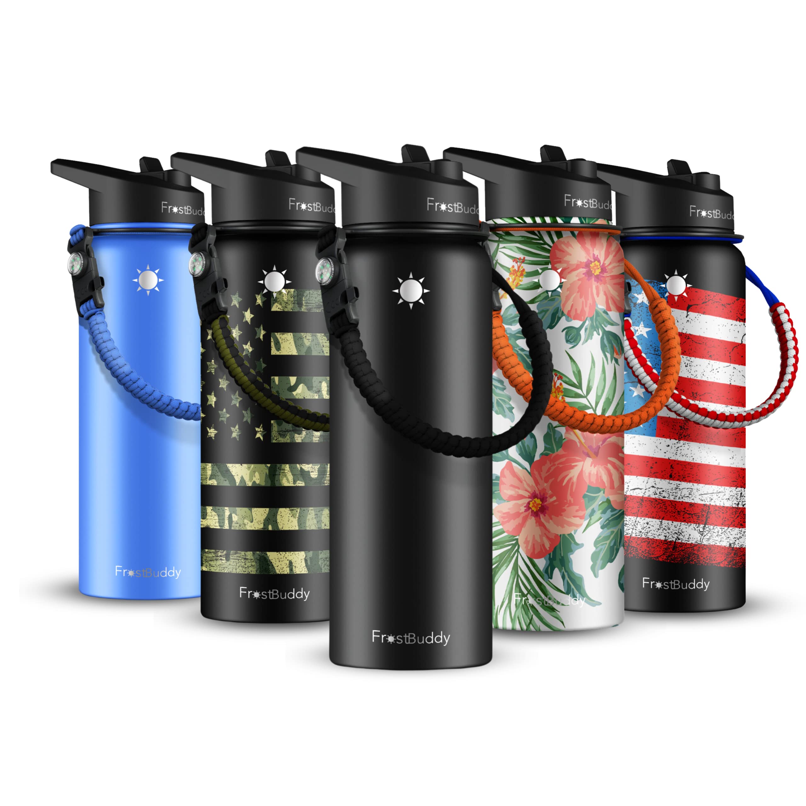 Universal Buddy XL Can Cooler by Frost Buddy - Fits 12-ounce, 16-ounce, 20-ounce, and 24-ounce Cans and Bottles - Keep Your Drinks Refreshingly Chilled for over 12 hours (Retro)