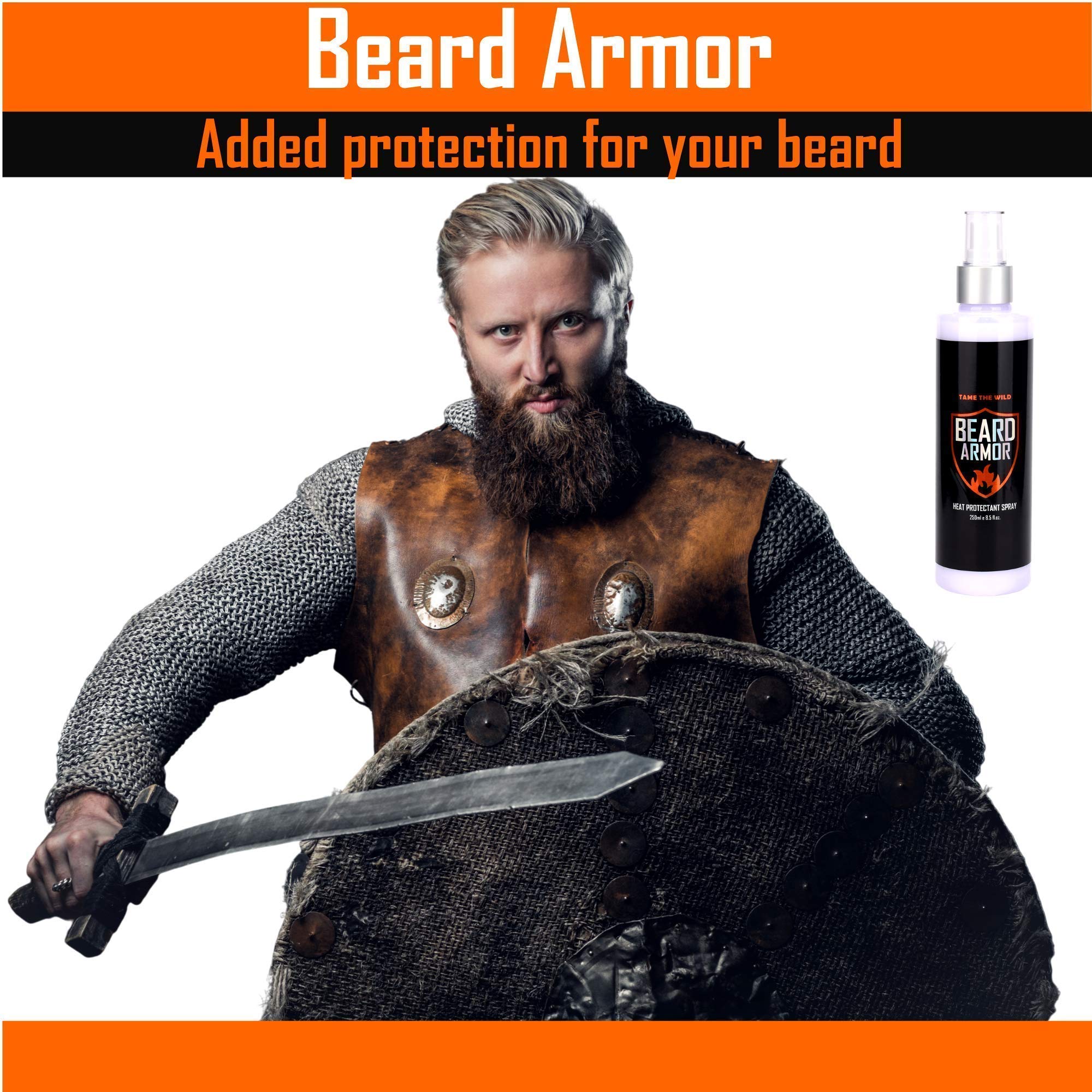 Tame's Beard Straightener for Men and Tame's Beard Armor Heat Protection Spray - Bundle and Save