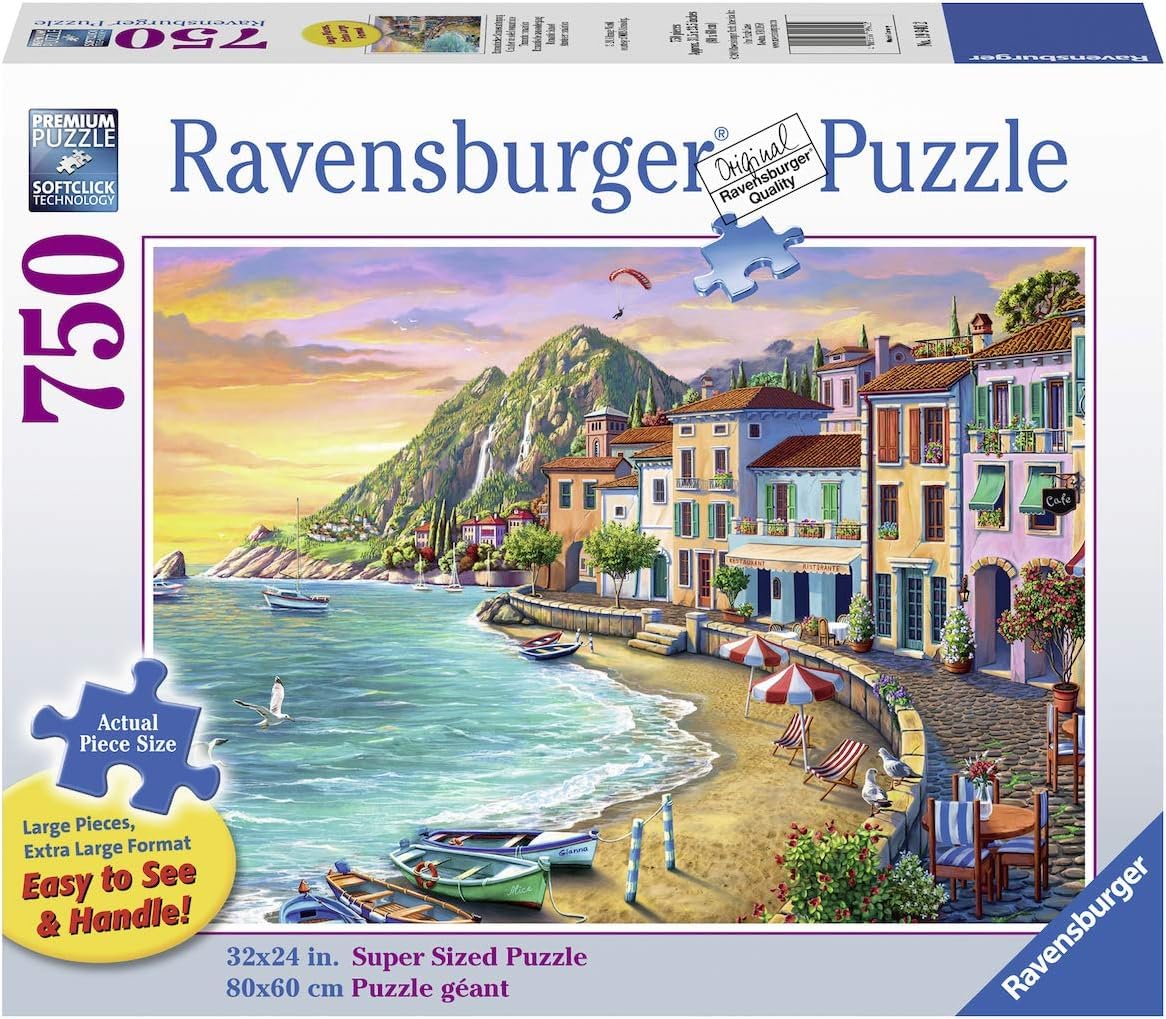 Ravensburger Romantic Sunset 750-Piece Jigsaw Puzzle | Unique Piece Design | Anti-Glare Surface | Premium Quality Materials | FSC-Certified