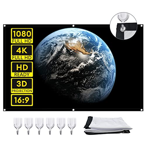Repabow Projector with Projector Screen Bundle