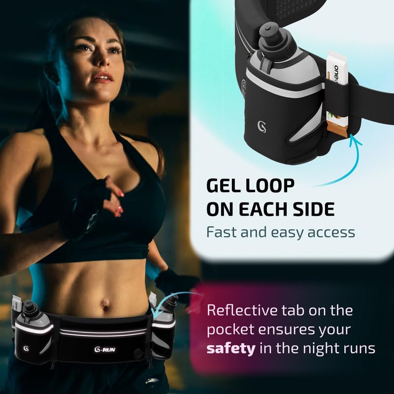 Running Waist Pack With 2 Water Bottles