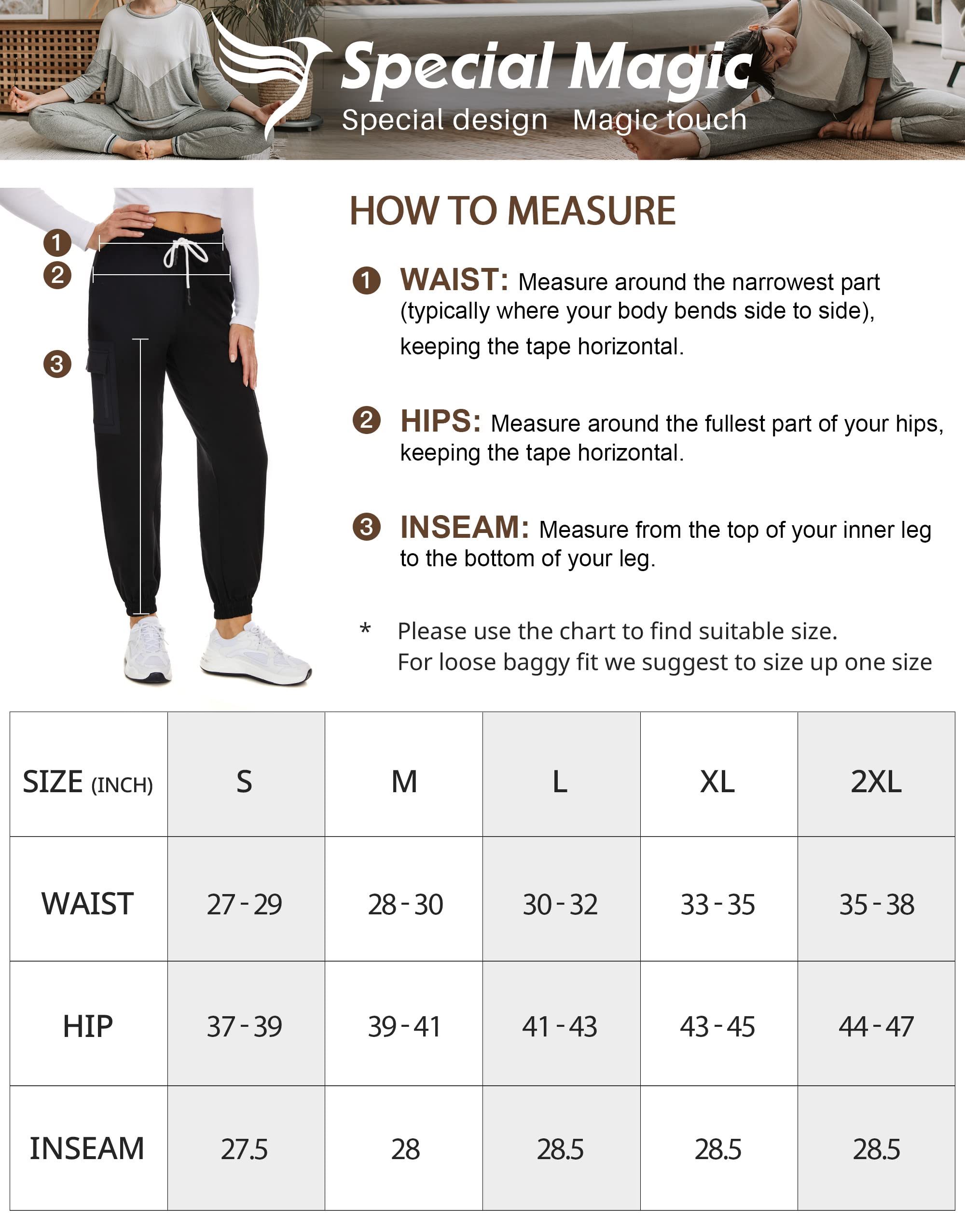 Women's Loose Cargo Sweatpants Pockets Sporty Gym Athletic Fit Jogger Pants Yoga Lounge Grey